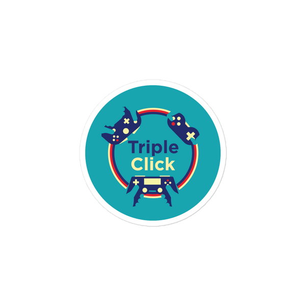 Triple Click logo sticker – MaxFunStore